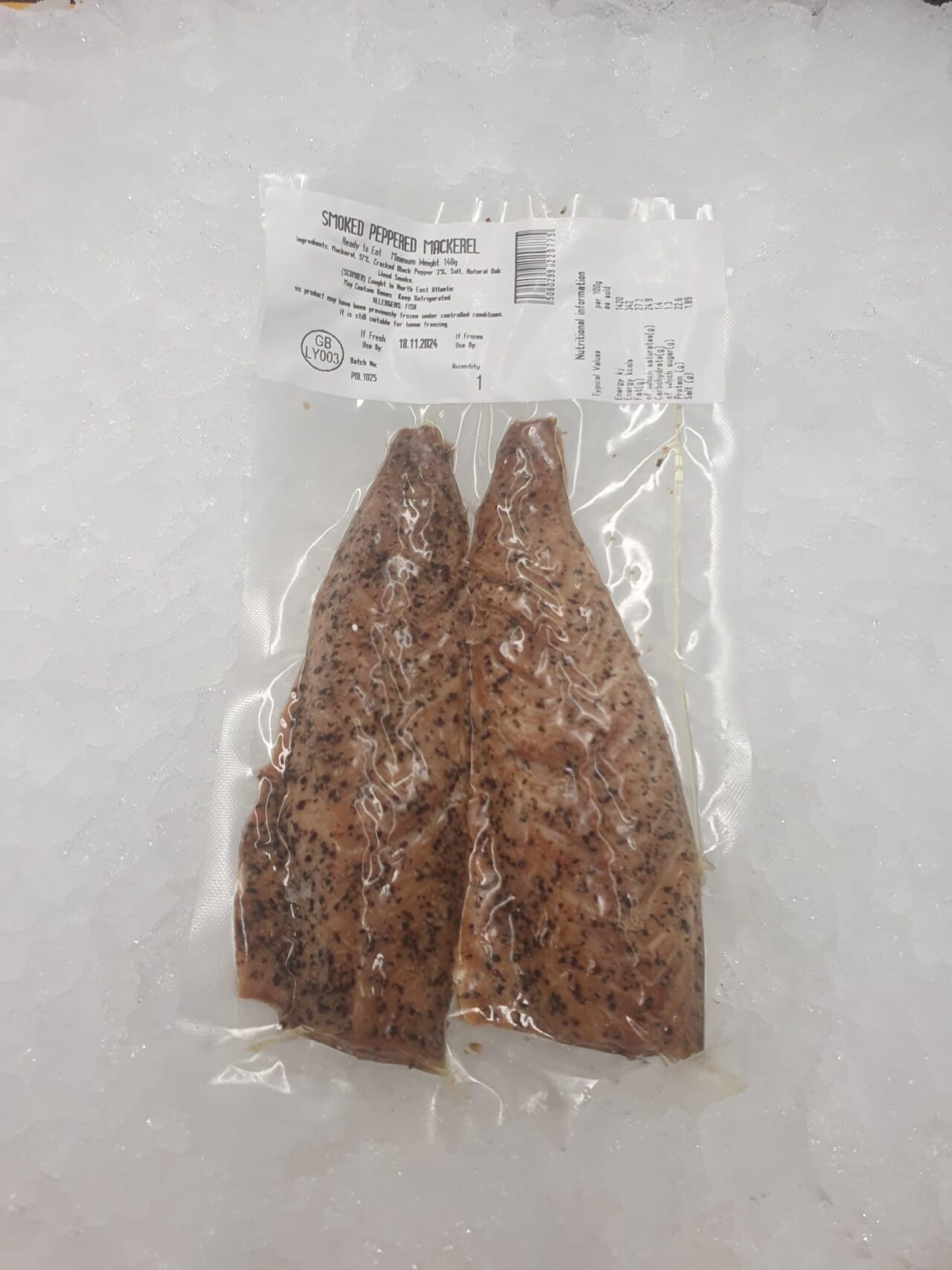 Frozen Peppered Mackerel Fillets (x2 Pkts) Clearance – Sailbrand